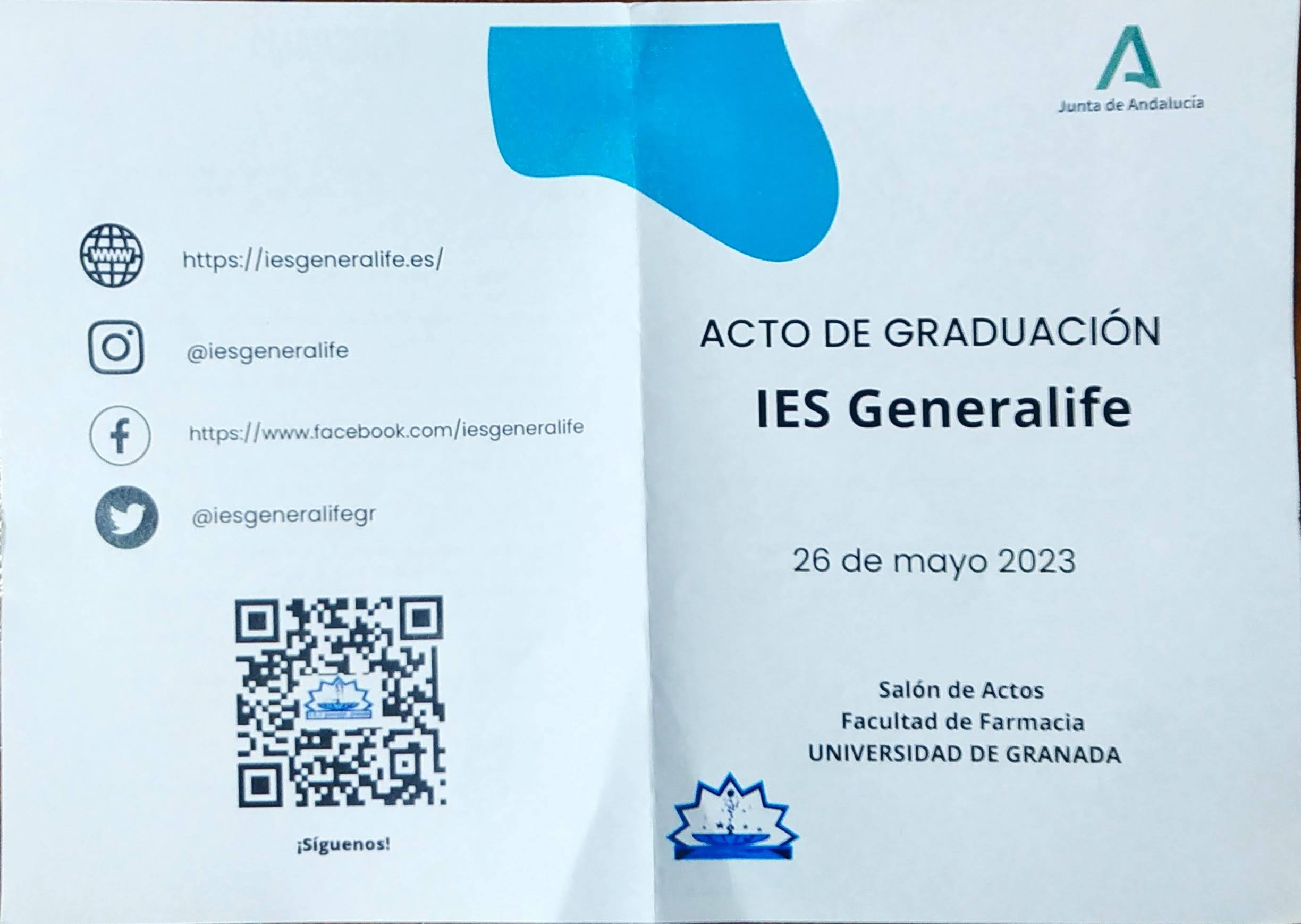 Acto de graduación en el IES Generalife - IES Generalife